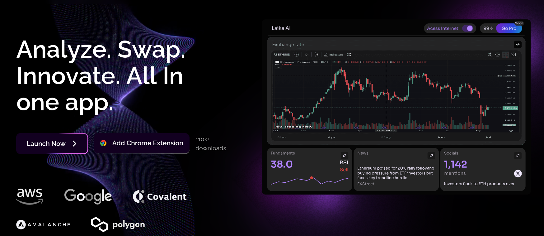 On Chain Defai Platform for AI Based Blockchain Data Analytics | Laika AI